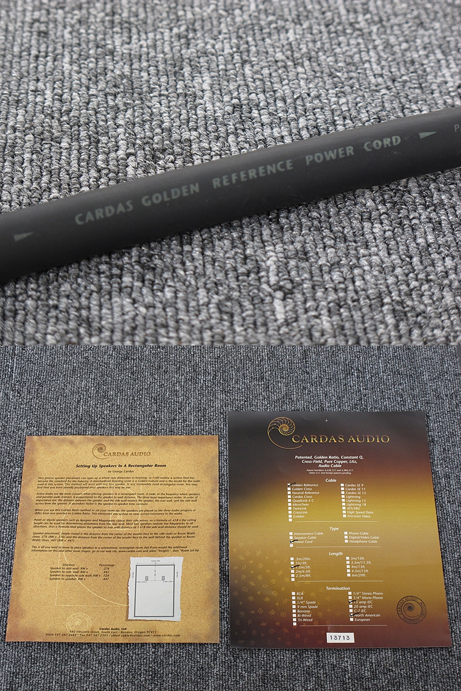 カルダス CARDAS Golden Reference Power (1.5m) 電源 @23091 / 中古オーディオ買取、販売、通販の ...