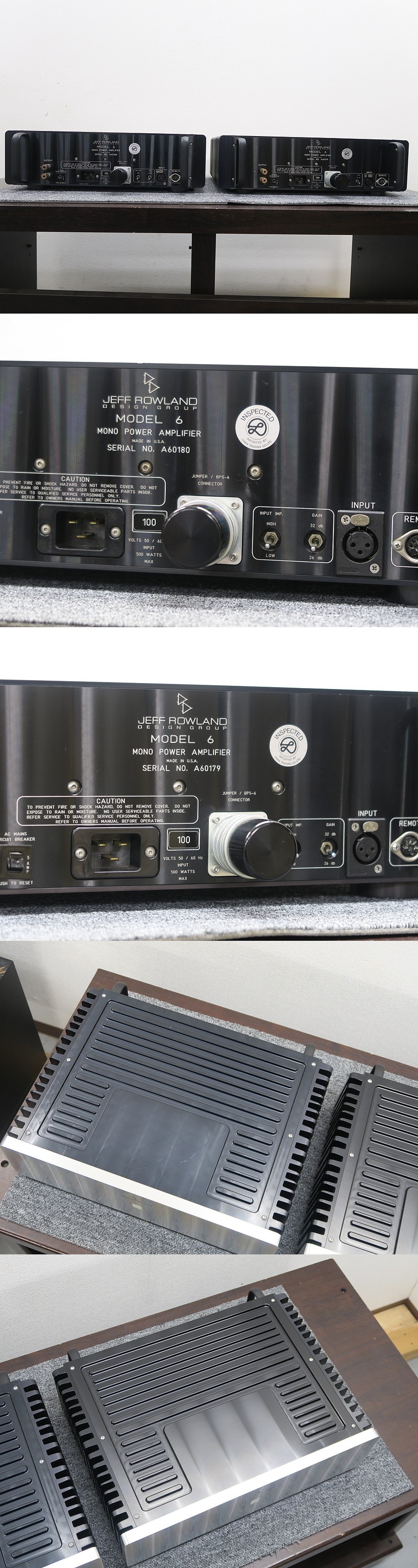 ジェフローランド JEFF ROWLAND MODEL 6(ペア) パワーアンプ @43488 / 中古オーディオ買取、販売、通販のショップ ...