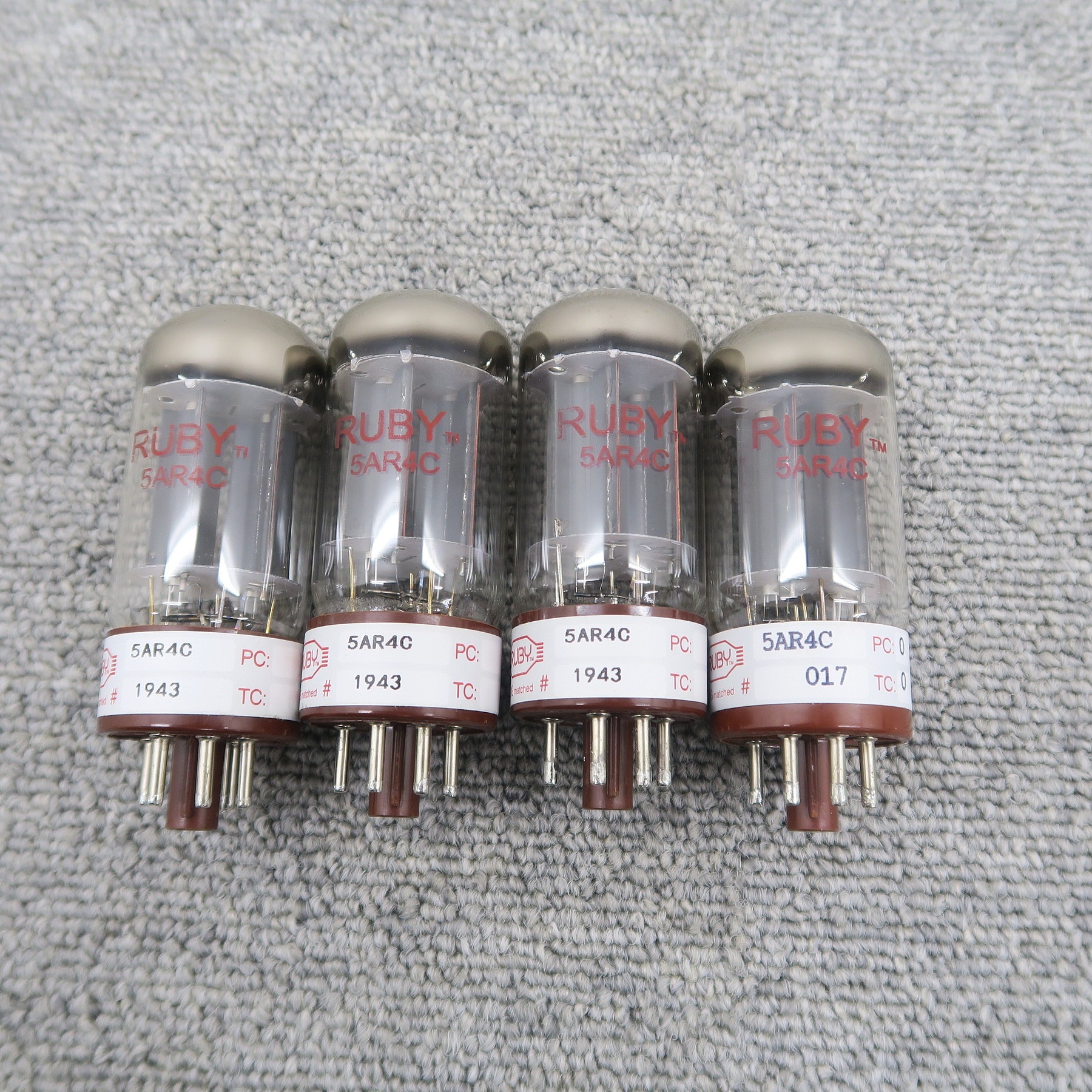 【Aランク】ルビー RUBY TUBES 5AR4C 4本 真空管 @54954 / 中古オーディオ買取、販売、通販のショップアフロオーディオ横浜