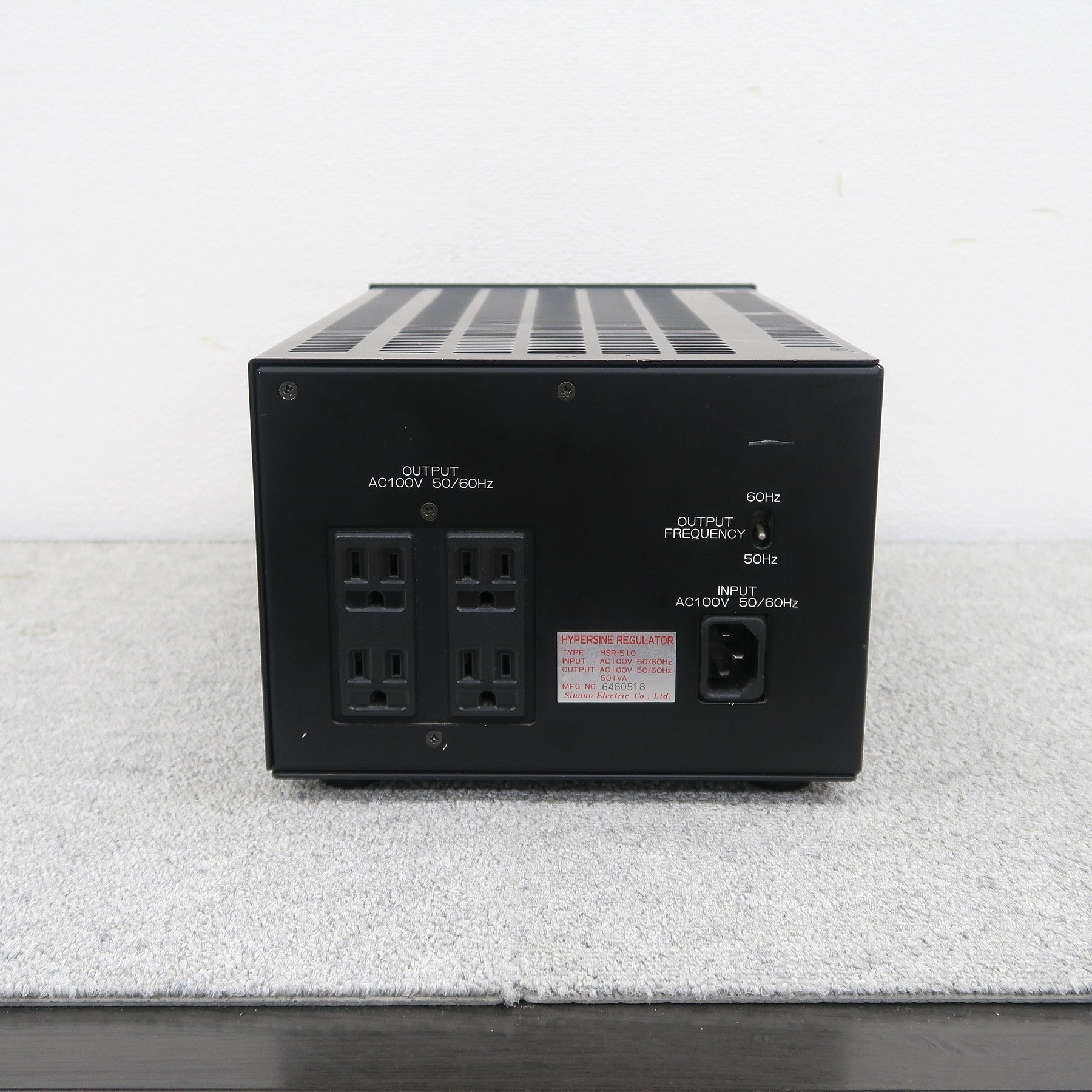 【Bランク】SINANO HSR-510 電源 シナノ @56588 / 中古オーディオ買取、販売、通販のショップアフロオーディオ横浜